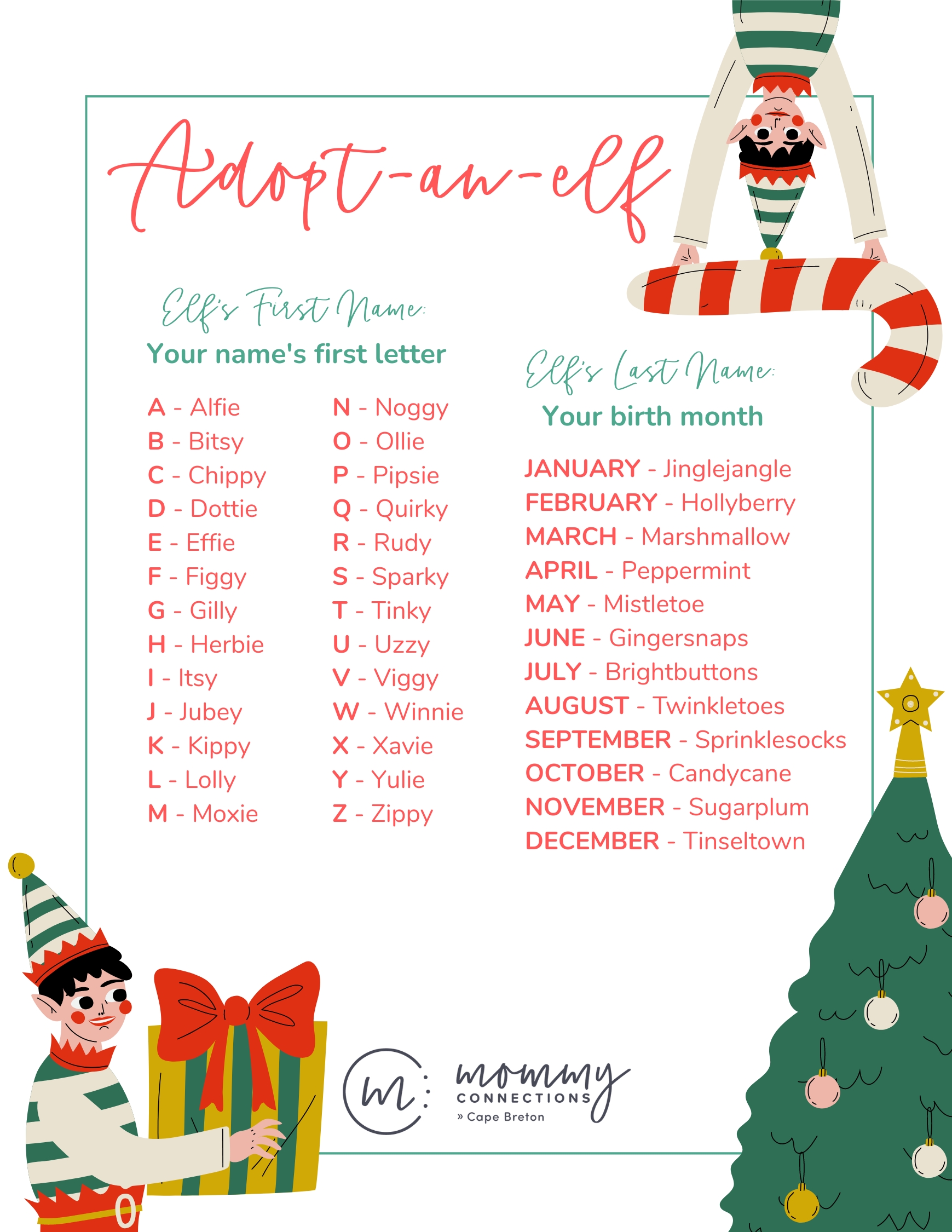 Elf Name FREEBIE