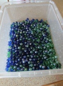 Making Our Gem Sensory Bin