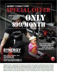 Special offer from Synergy Strength for Mommy Connections patrons